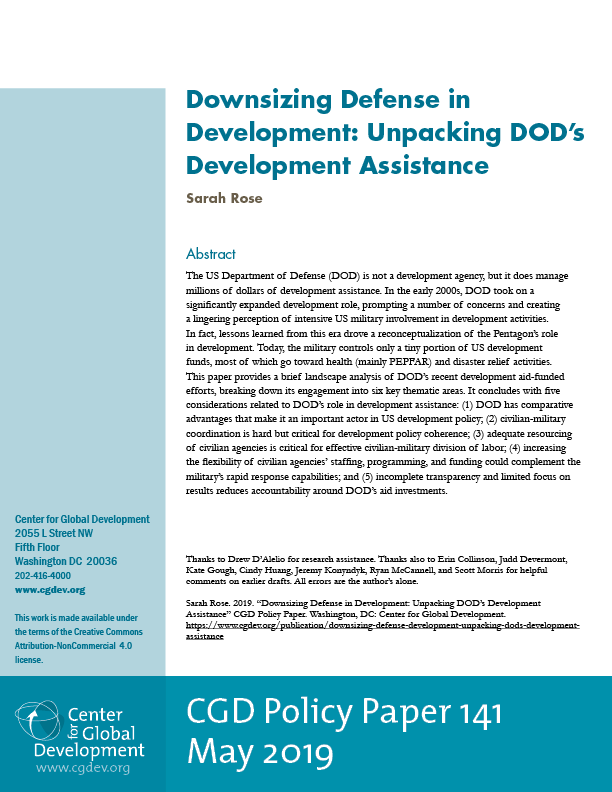 Downsizing Defense in Development: Unpacking DOD’s Development ...