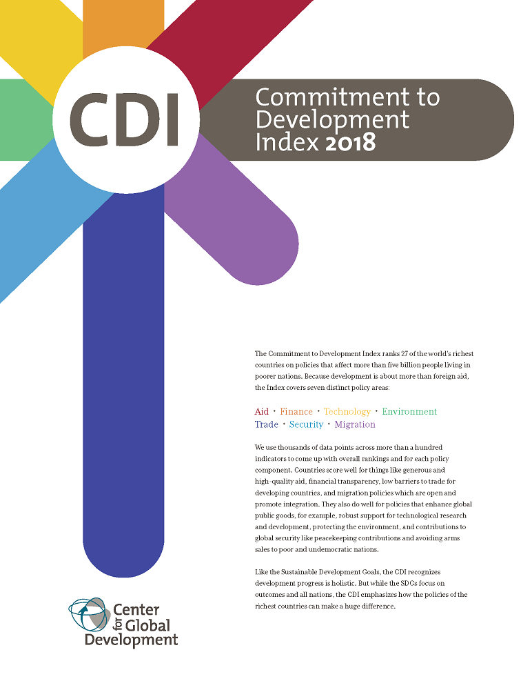 Commitment to Development Index 2018 | Center For Global Development