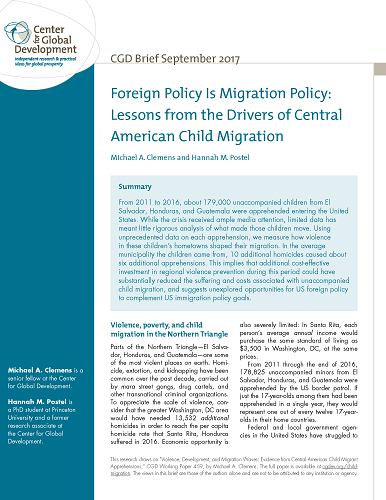 Foreign Policy Is Migration Policy: Lessons from the Drivers of Central ...
