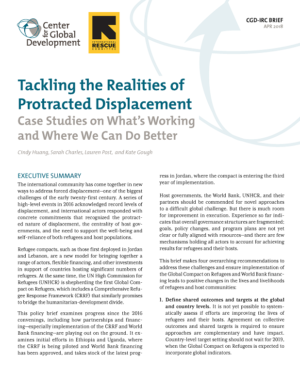 Tackling the Realities of Protracted Displacement: Case Studies on What ...