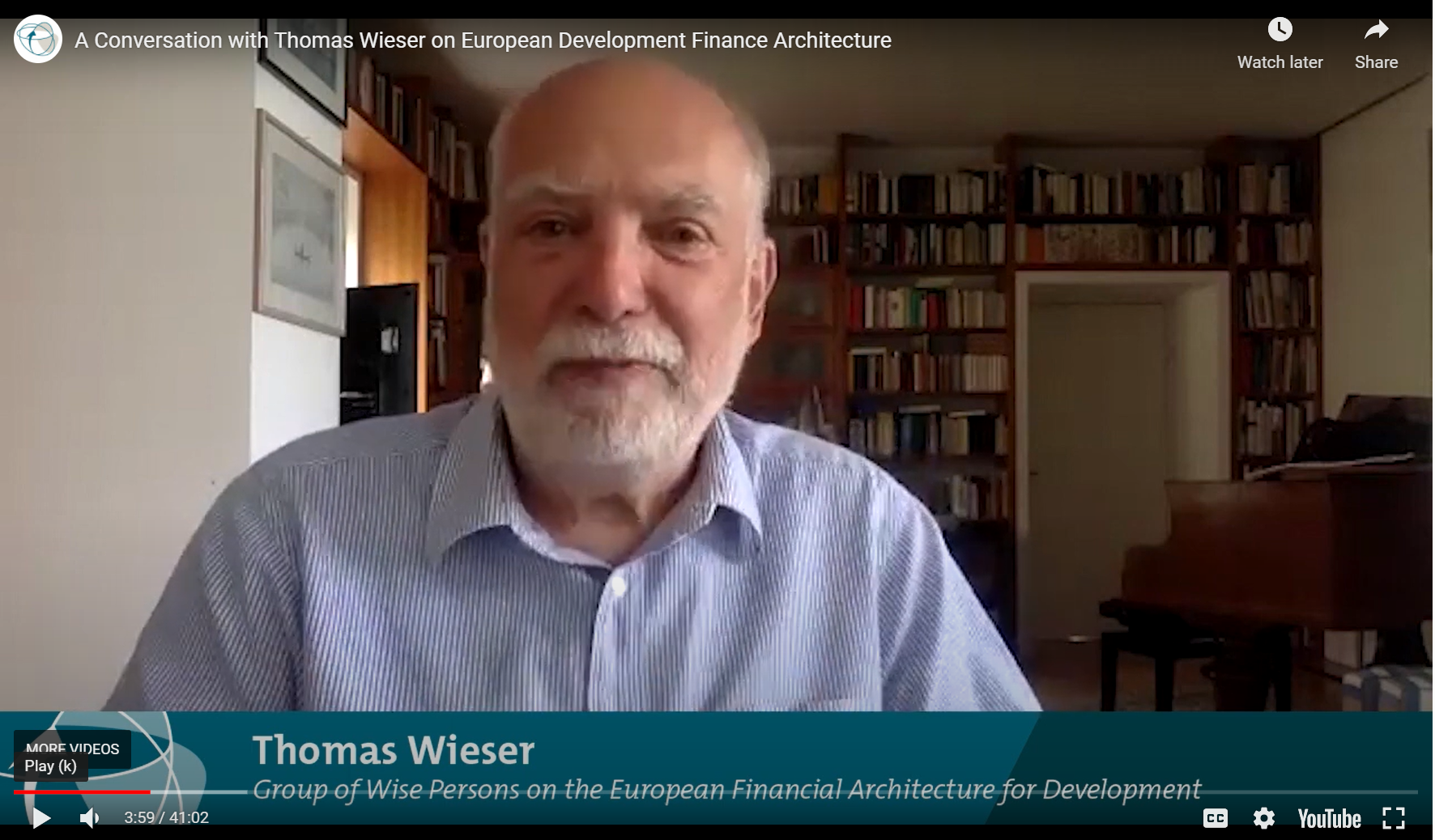 A Conversation with Thomas Wieser on European Development Finance ...