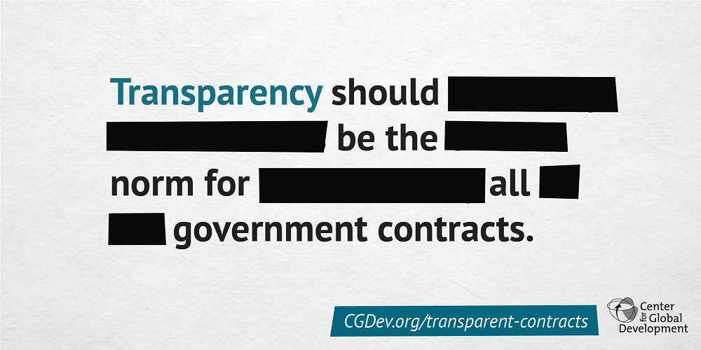 The Principles on Commercial Transparency in Public Contracts | Center ...
