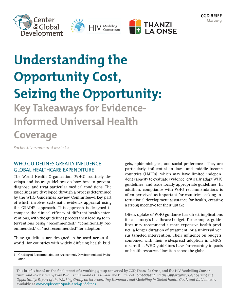 Understanding the Opportunity Cost, Seizing the Opportunity: Key ... Understanding the Opportunity Cost, Seizing the Opportunity: Key ...